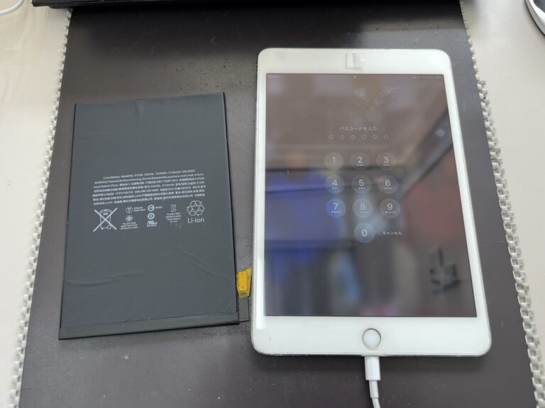 iPad mini4バッテリー交換修理！左京区北白川近辺よりご来店頂きました(^^♪ - iPhone・iPad・android修理のCareMobileブランチ大津京店 | データそのまま即日修理